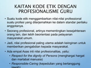 Etika-profesi-keguruan dan kode etik Guru.ppt
