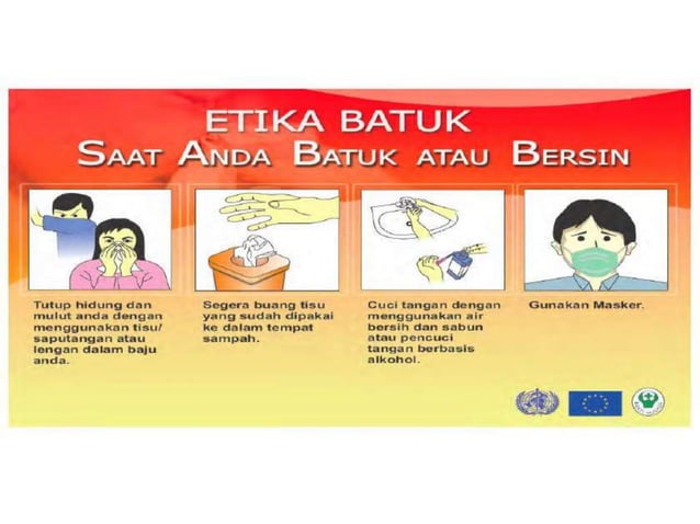 etika ketika batuk, tata cara apabila dalam keadaan bersin dan batuk | PPTX