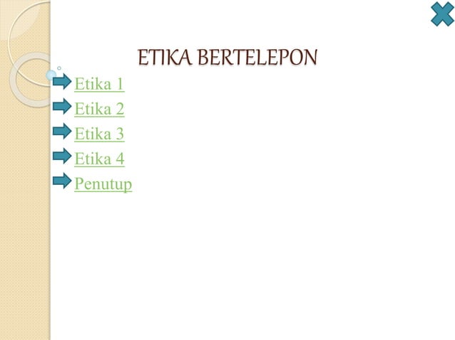 Etika bertelepon | PPTX