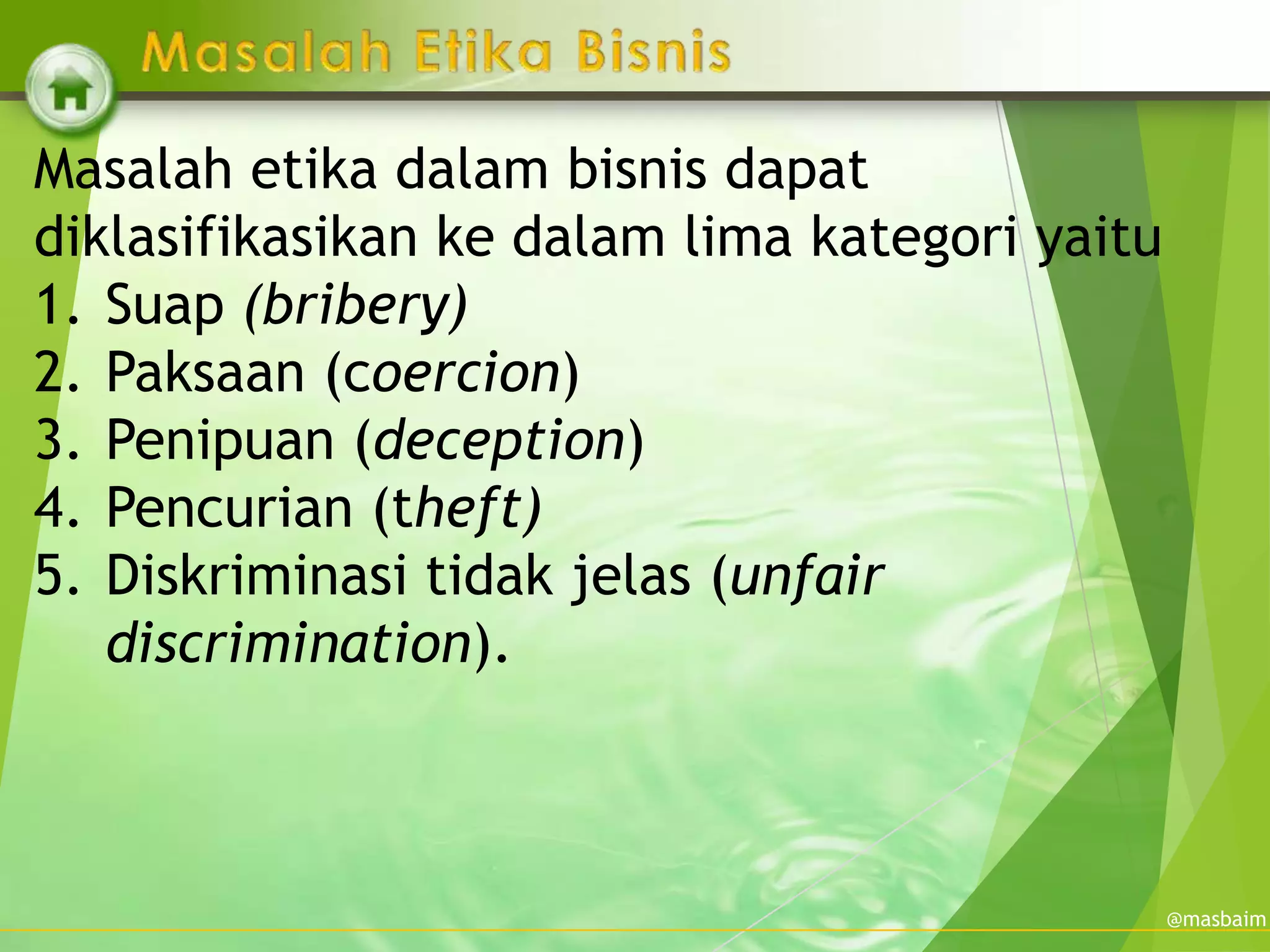 Etika Bisnis | PPTX