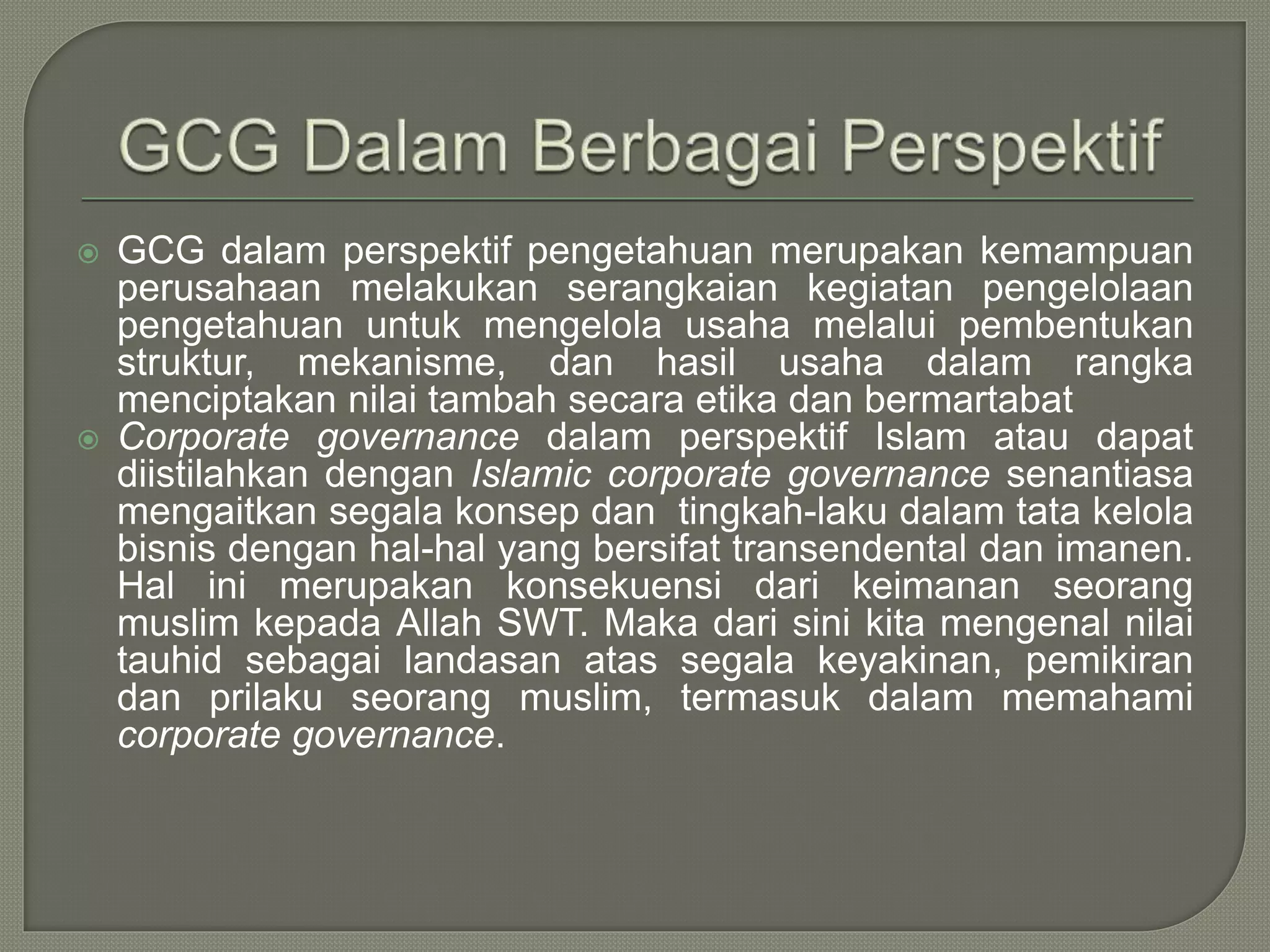 Etika bisnis dan informasi GCG | PPTX