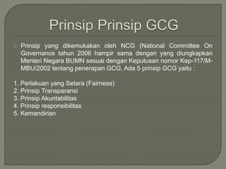Etika bisnis dan informasi GCG | PPTX