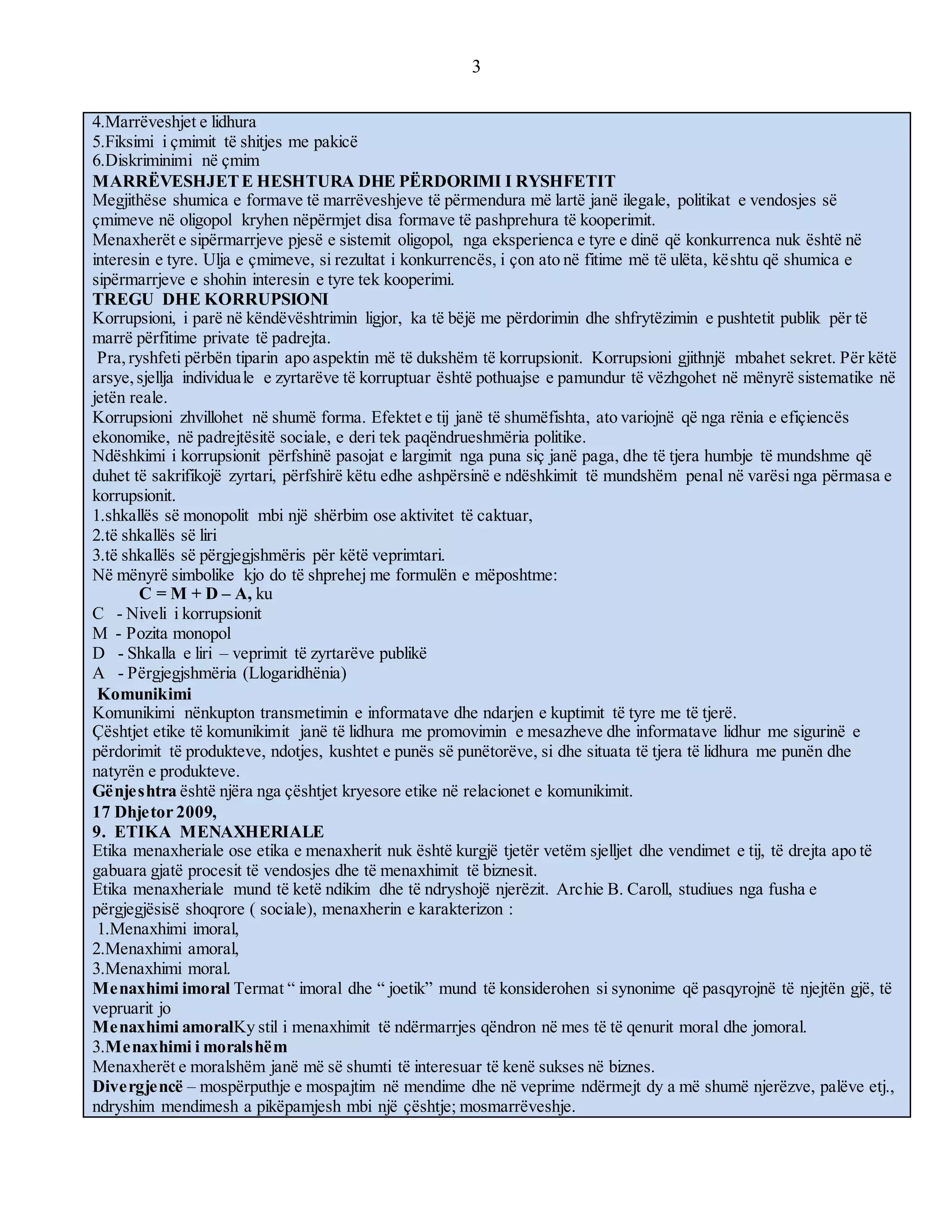 Etika biznesit pytje pergjegjeje | PDF