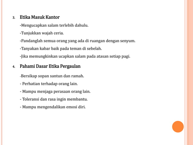 Etika Dalam Bekerja (Adm) | PPTX