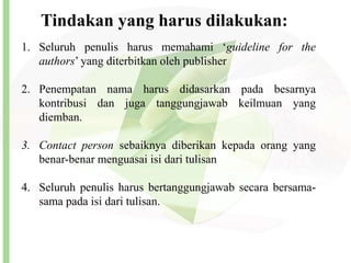 Etika dalam penulisan | PPTX