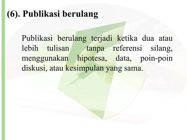 Etika dalam penulisan | PPTX