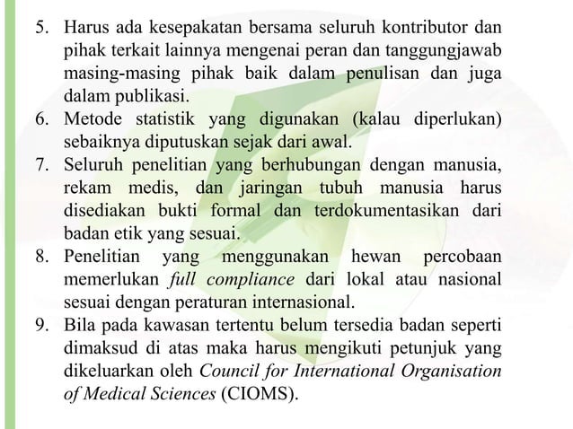 Etika dalam penulisan | PPTX