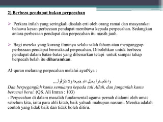 Etika dalam perbezaan pendapat | PPTX