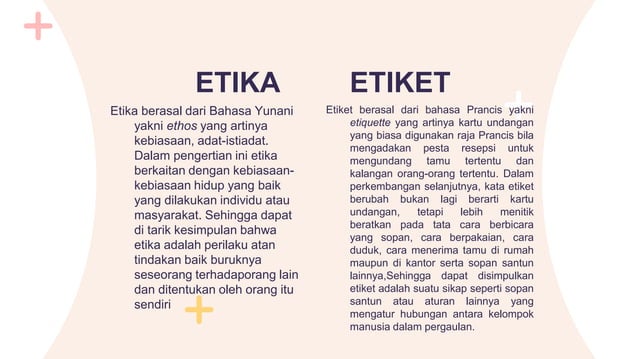 Etika dan etiket-ETIKA PROFESI | PPT