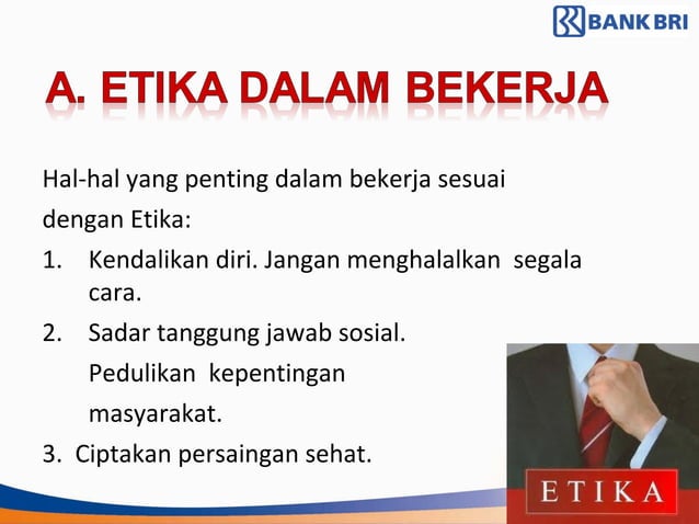Etika dan etiket di dunia kerja st's | PPT