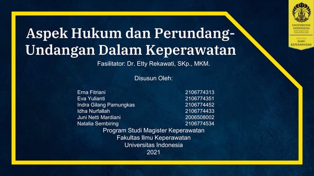 Etika dan Hukum_FG 4_Aspek Hukum Keperawatan dan Kasus.pptx