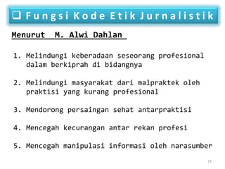 Etika dan profesionalisme wartawan | PPTX