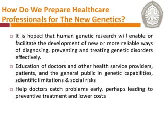 Bioethics in Genetic Research: Concepts and Applications | PPTX
