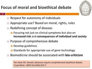 Bioethics in Genetic Research: Concepts and Applications | PPTX