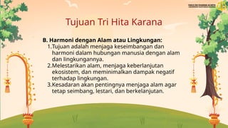 Paparan tugas mata kuliah Etika Hindu - Tri Hita Karana | PPTX