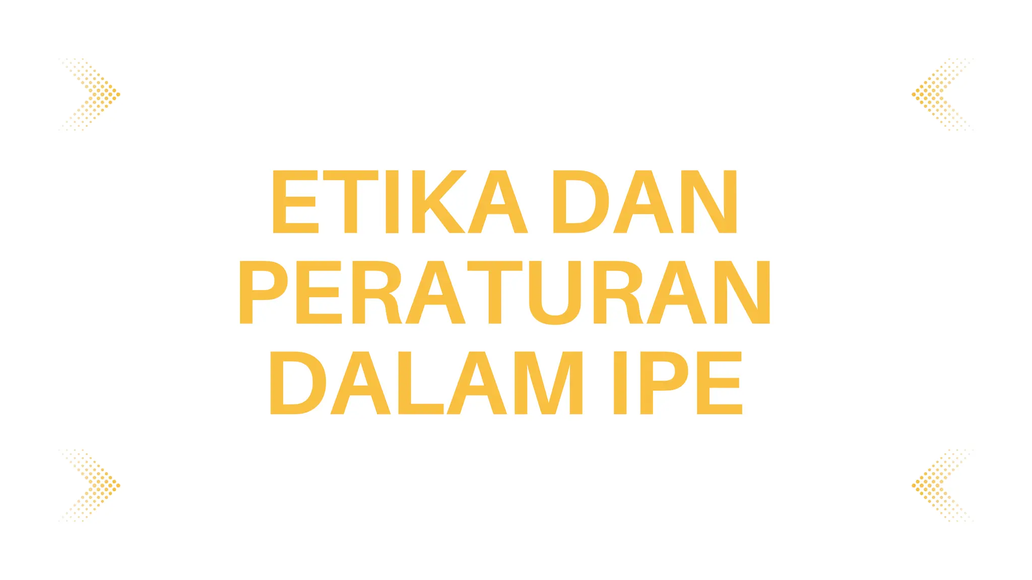 Etika dan peraturan interpersonal education | PDF