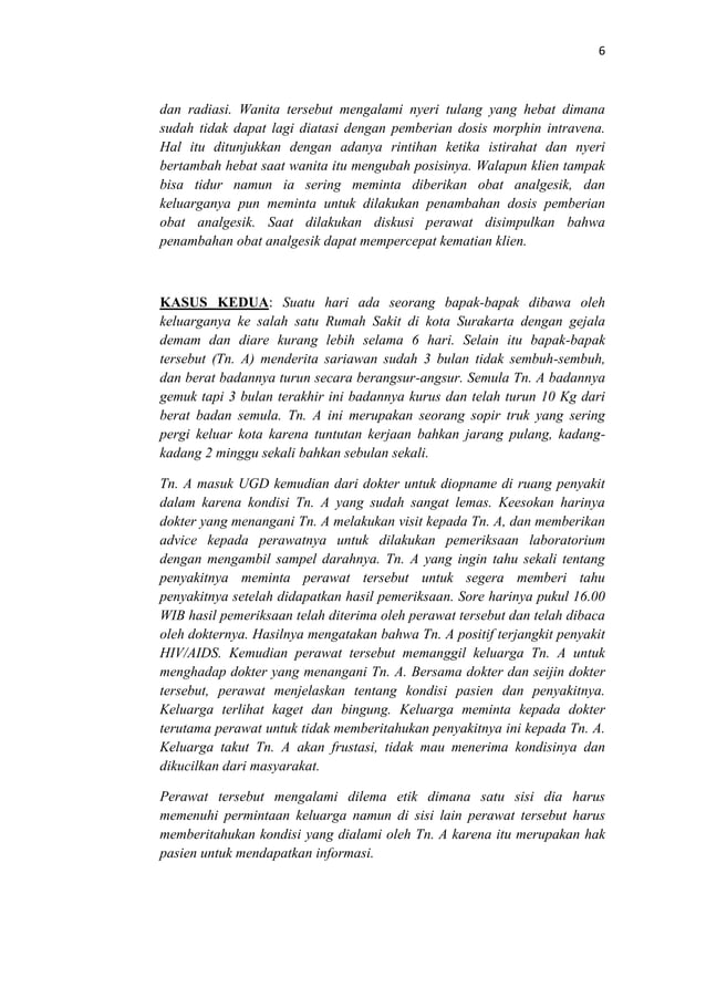 Etika keperawatan dilema etik | DOCX