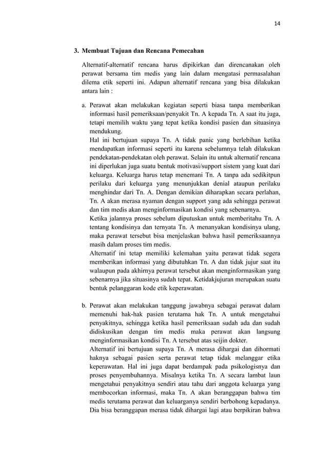 Etika keperawatan dilema etik | DOCX