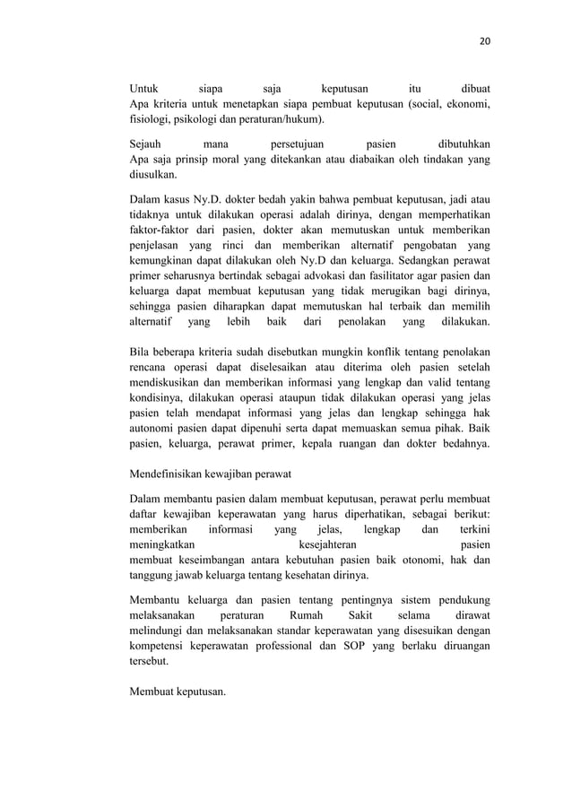 Etika keperawatan dilema etik | DOCX