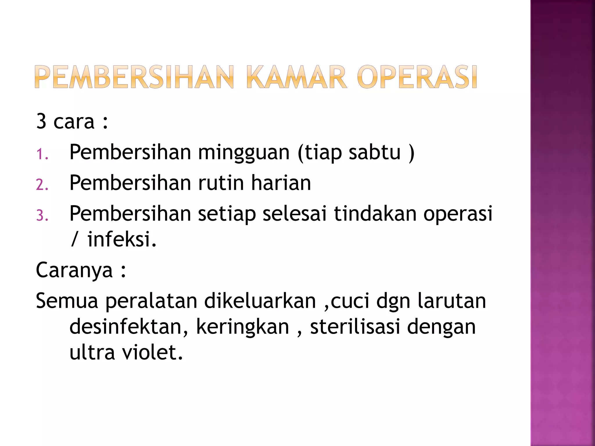 ETIKA KERJA KAMAR OPERASI | PPTX