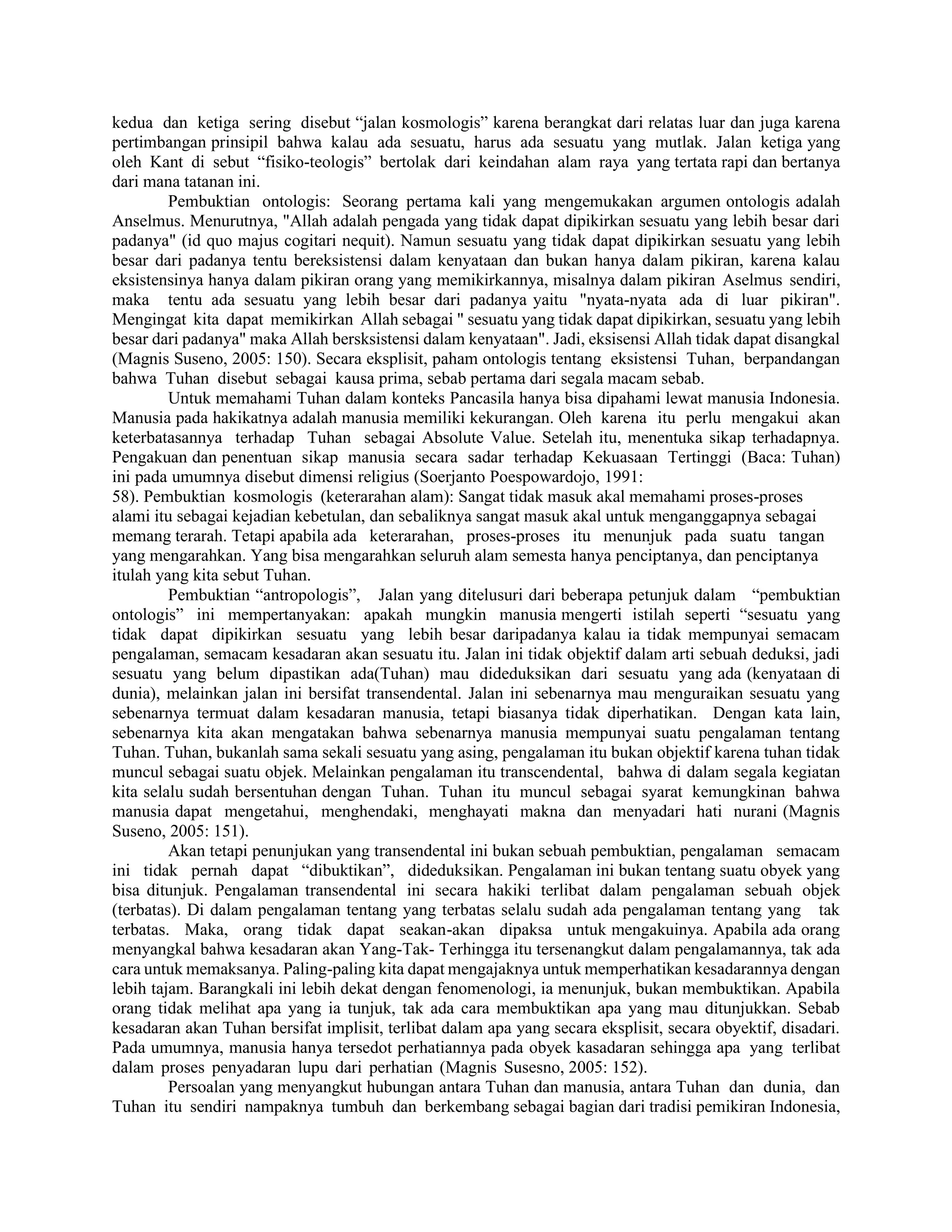 Etika Ketuhanan YME | PDF