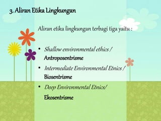 Etika lingkungan | PPTX