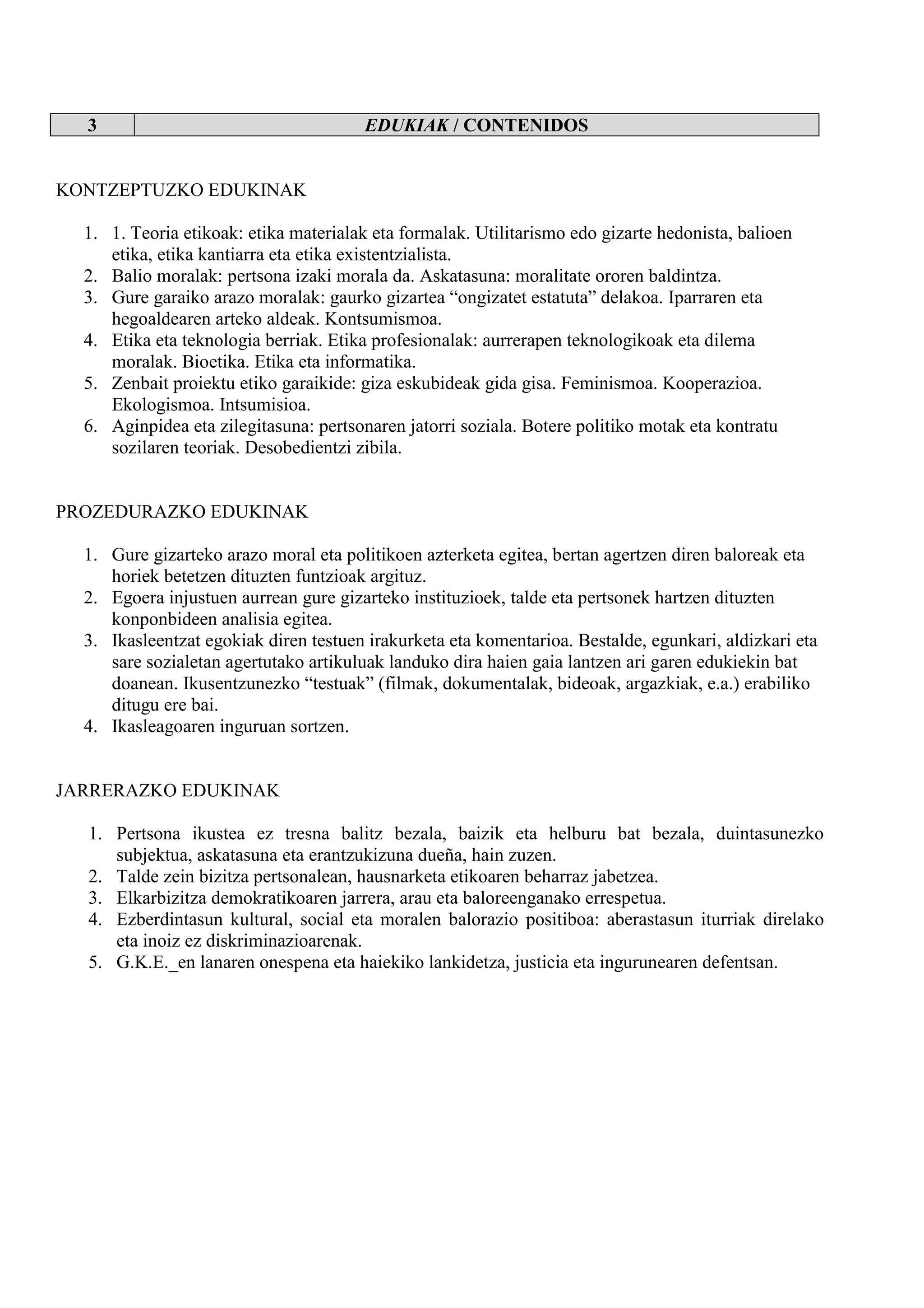 Etika: programazio luzea | DOCX