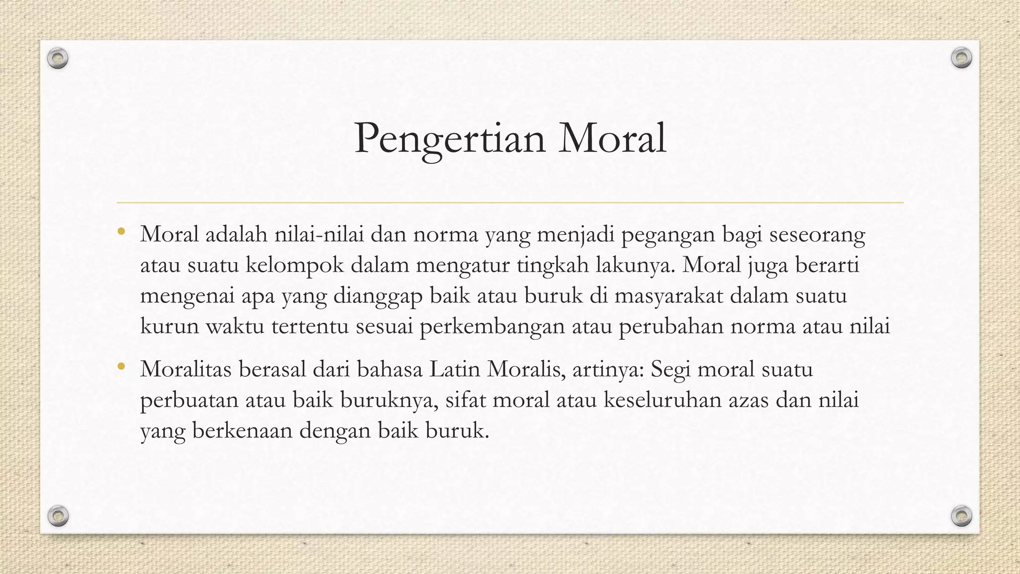 Etika moral dalam pelayanan kebidanan | PPTX