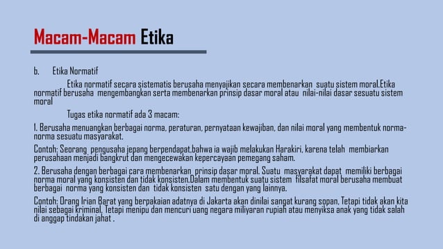 Etika, norma, dan kode etik profesi | PDF