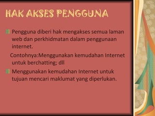 Etika Penggunaan Internet | PPT