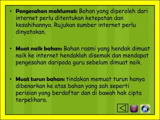 Etika penggunaan internet | PPTX