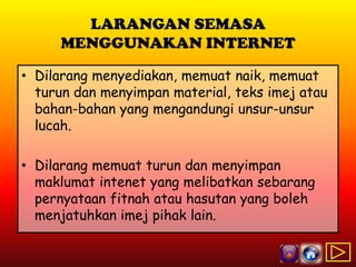 Etika penggunaan internet | PPTX