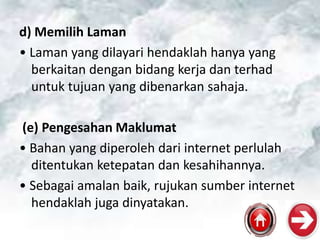 Etika penggunaan internet | PPT