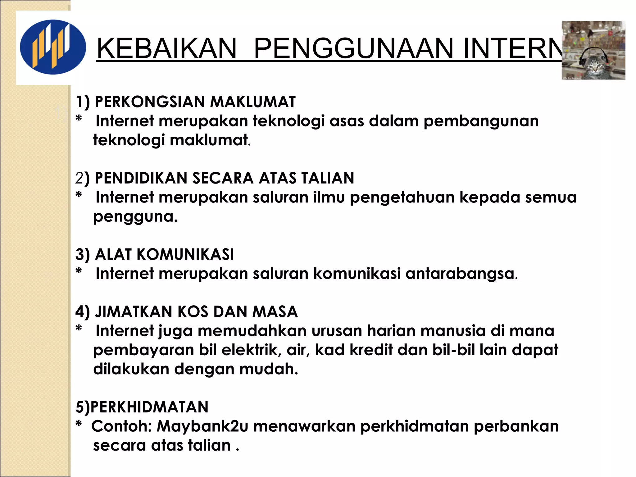 Etika penggunaan internet | PPT