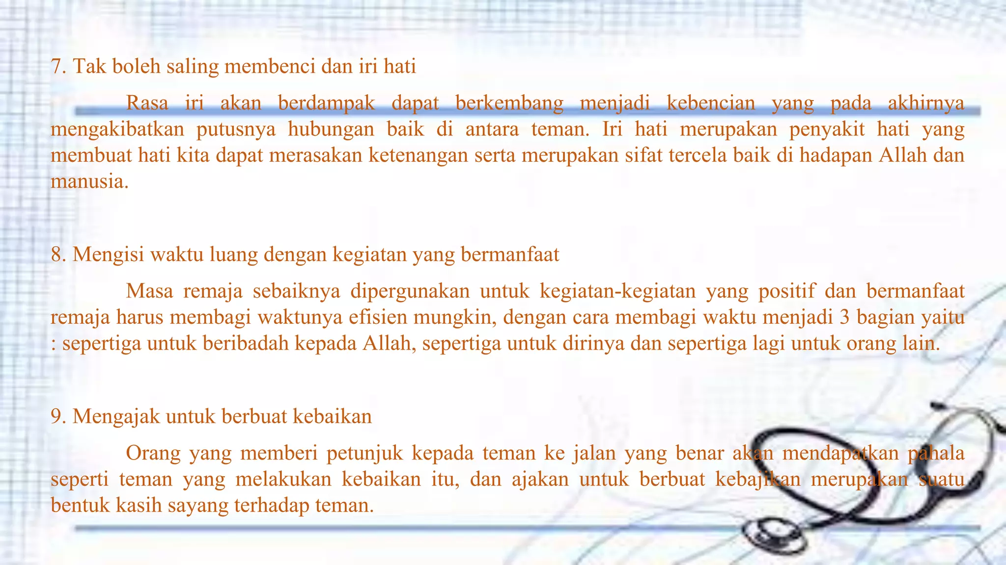 Etika pergaulan remaja dalam pandangan islam | PPTX