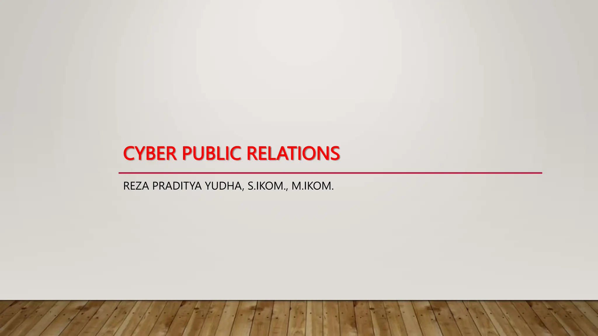 Etika PR cyber public relations adalah ppt tentang | PPT