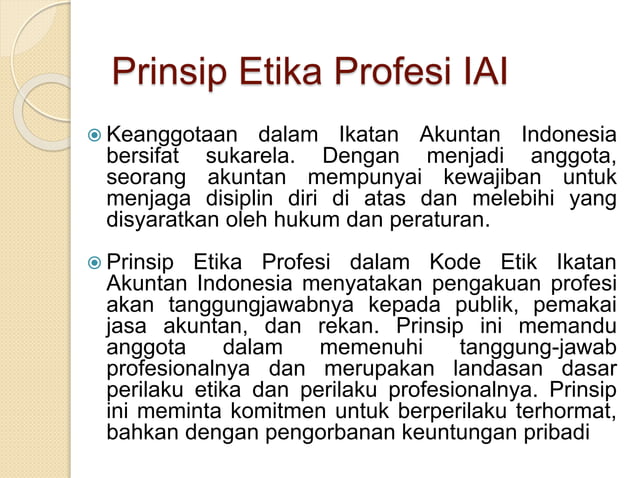 Etika profesi akuntansi modul 3 4 | PPT