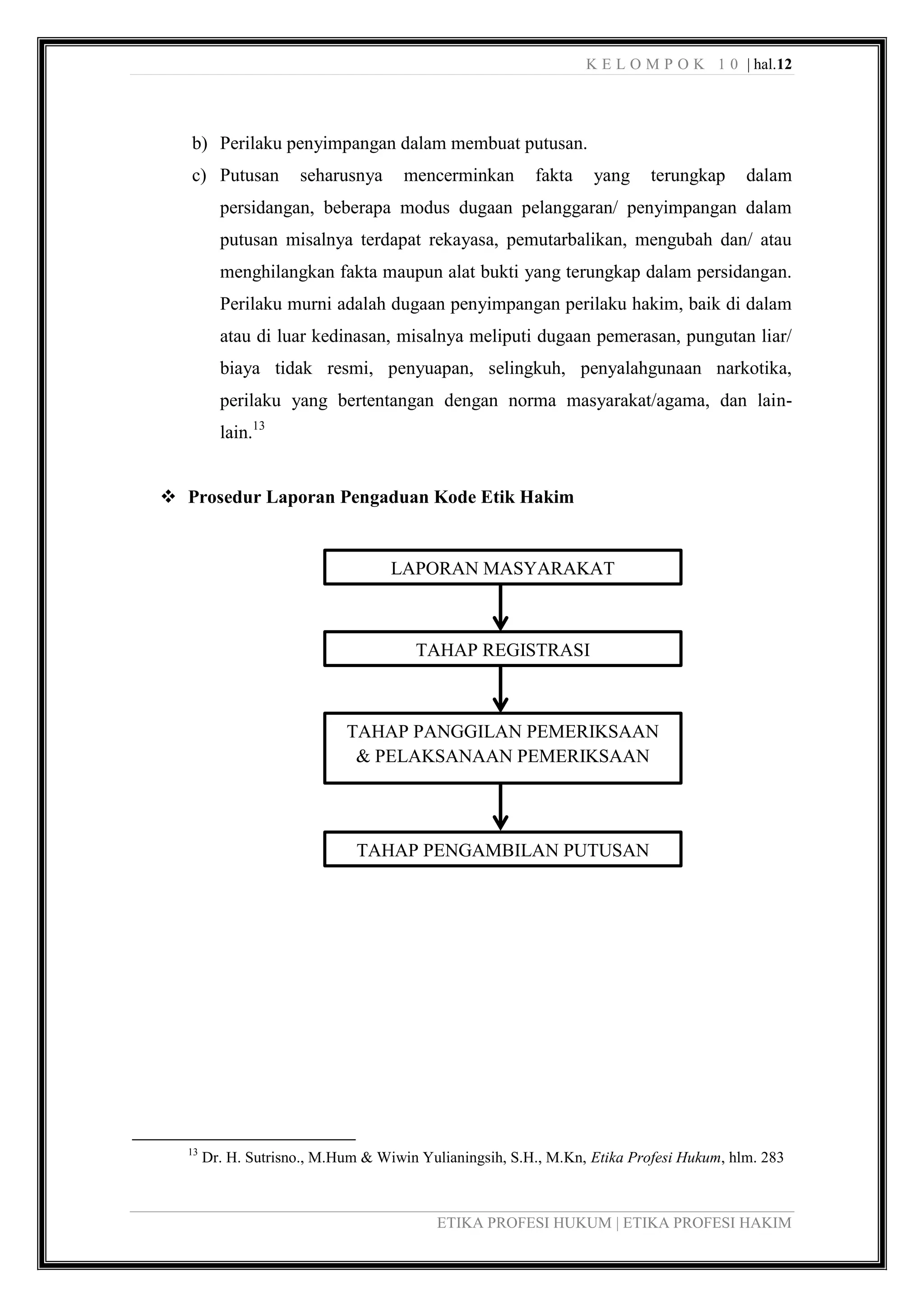 Etika Profesi Hakim | PDF