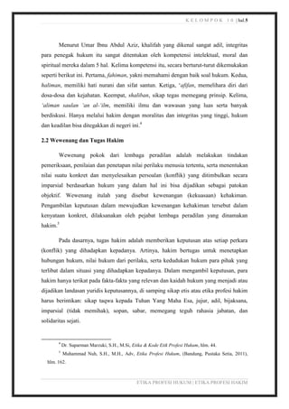 Etika Profesi Hakim | PDF