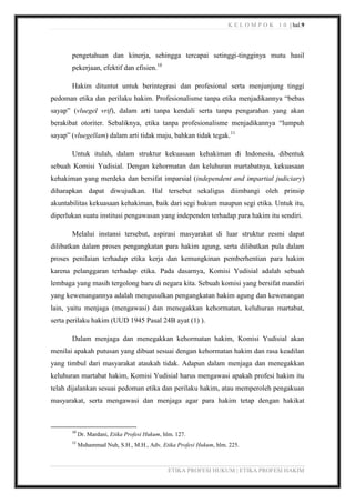 Etika Profesi Hakim | PDF