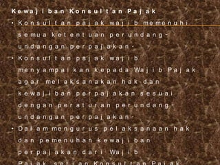 Etika profesi konsultan pajak | PPTX