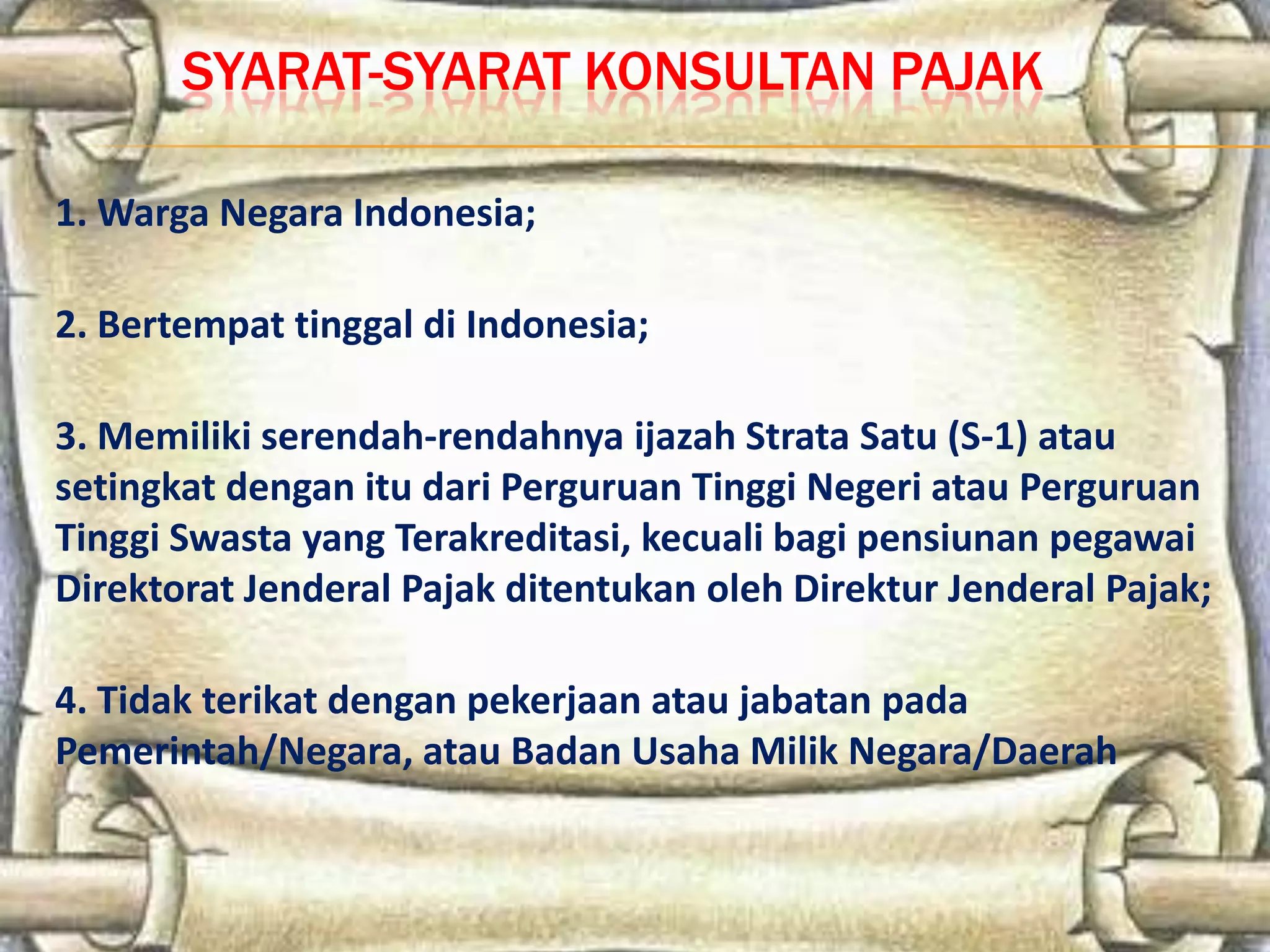 Etika profesi konsultan pajak | PPTX