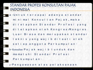 Etika profesi konsultan pajak | PPTX