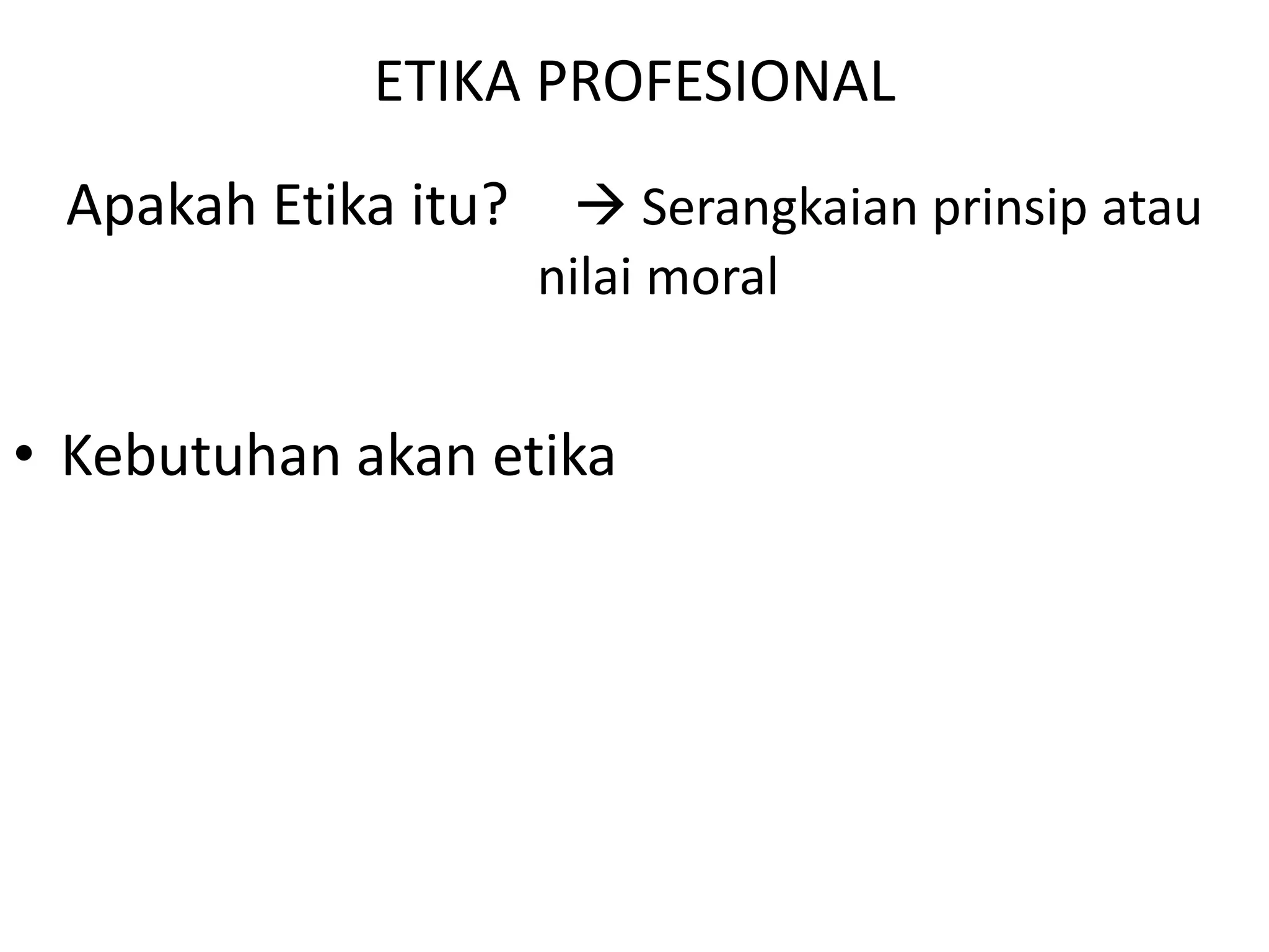 Etika profesional audit | PPTX