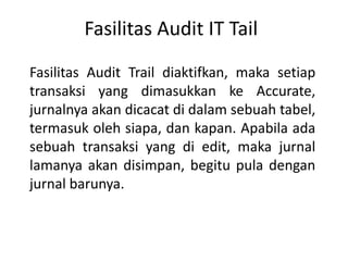 IT Audit Trail (Etika & profesionalisme TSI) | PPTX