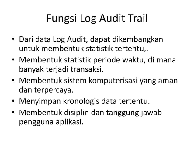 IT Audit Trail (Etika & profesionalisme TSI) | PPTX