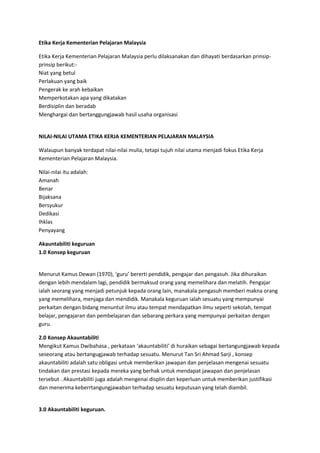 Etika profesion keguruan | DOCX