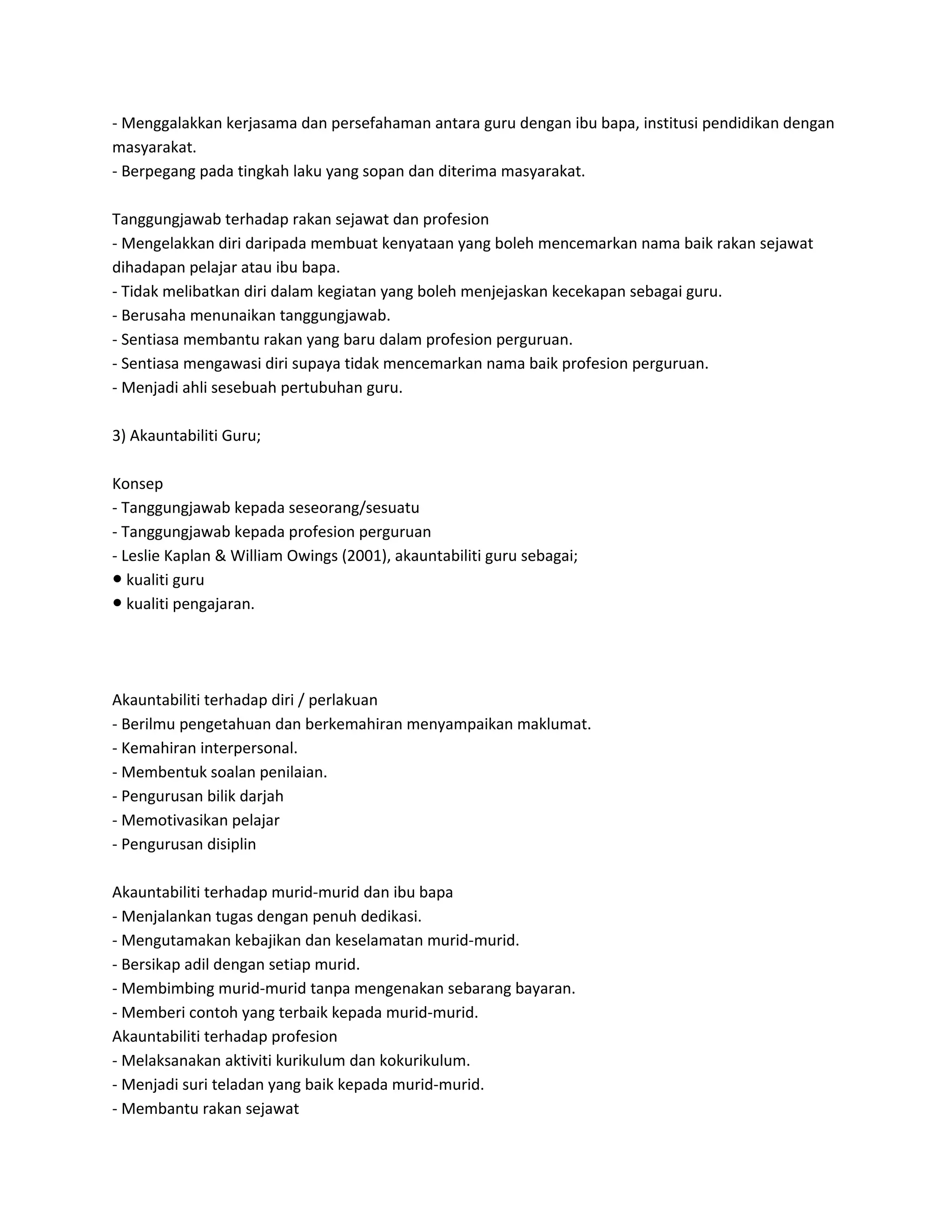 Etika profesion keguruan dan akauntablilti | DOC