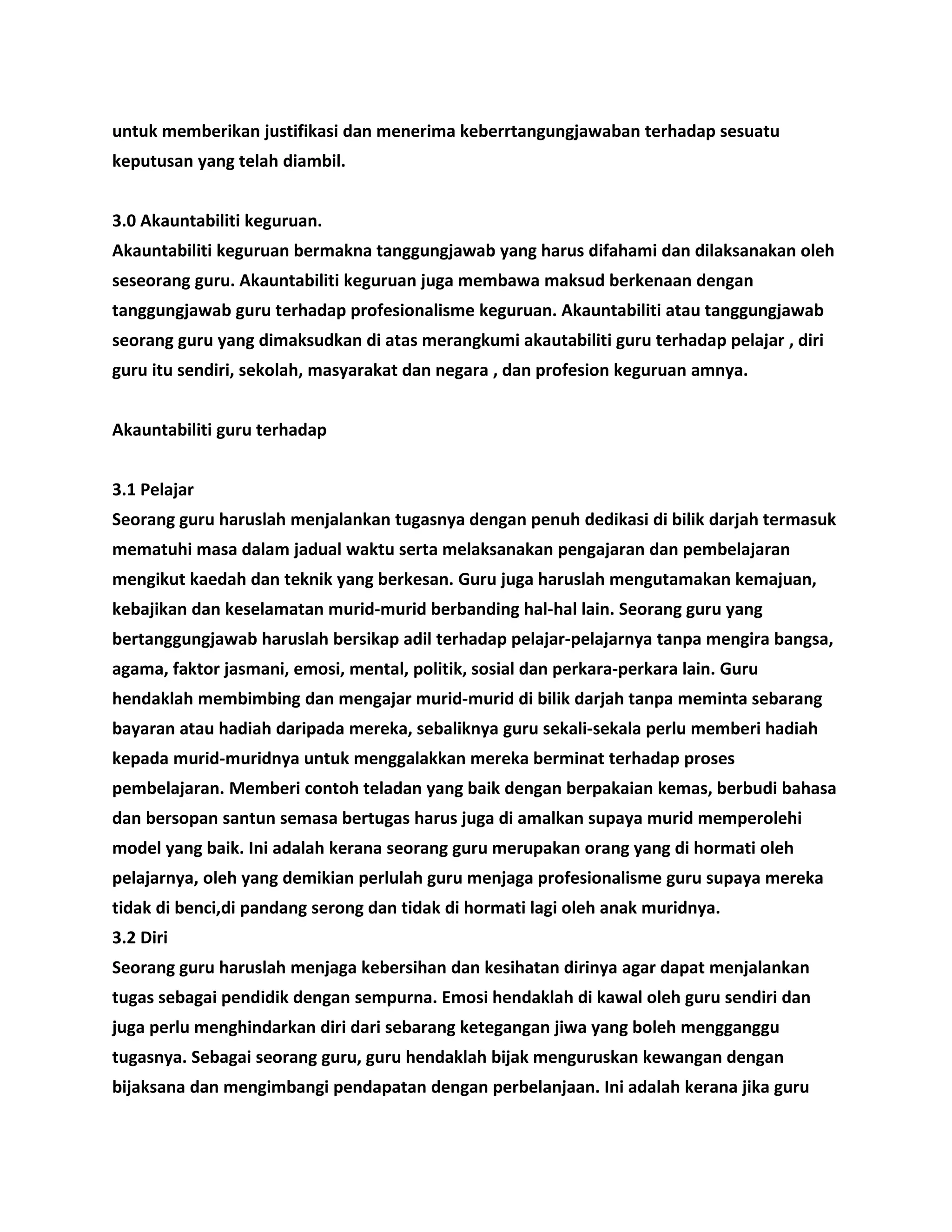 Etika profesion keguruan dan akauntablilti | DOC