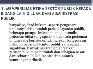 Etika sektor publik | PPTX